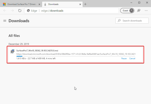 Cách tải, cài đặt Drivers Surface Pro 7 - cập nhật Firmware