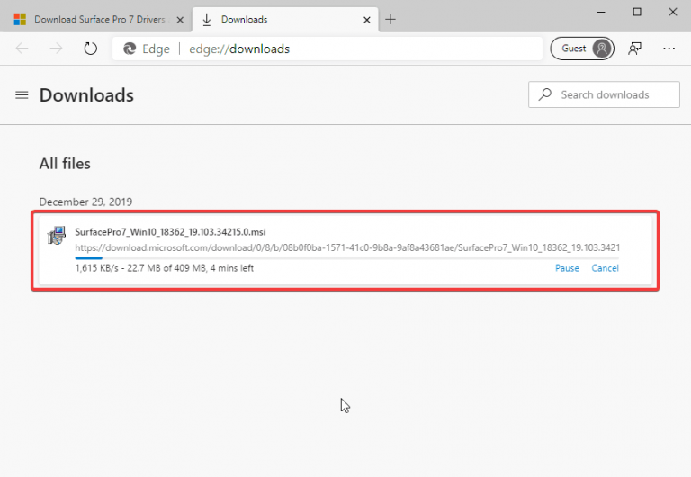 Cách tải, cài đặt Drivers Surface Pro 7 - cập nhật Firmware